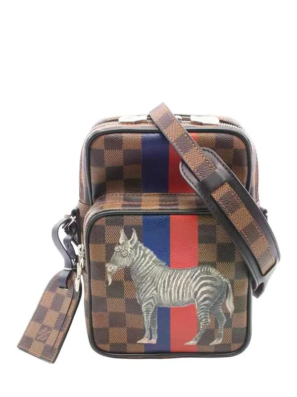 LOUIS VUITTON Chapman Brothers Damier Ebene Savannah Amazon Crossbody Bag - Brown