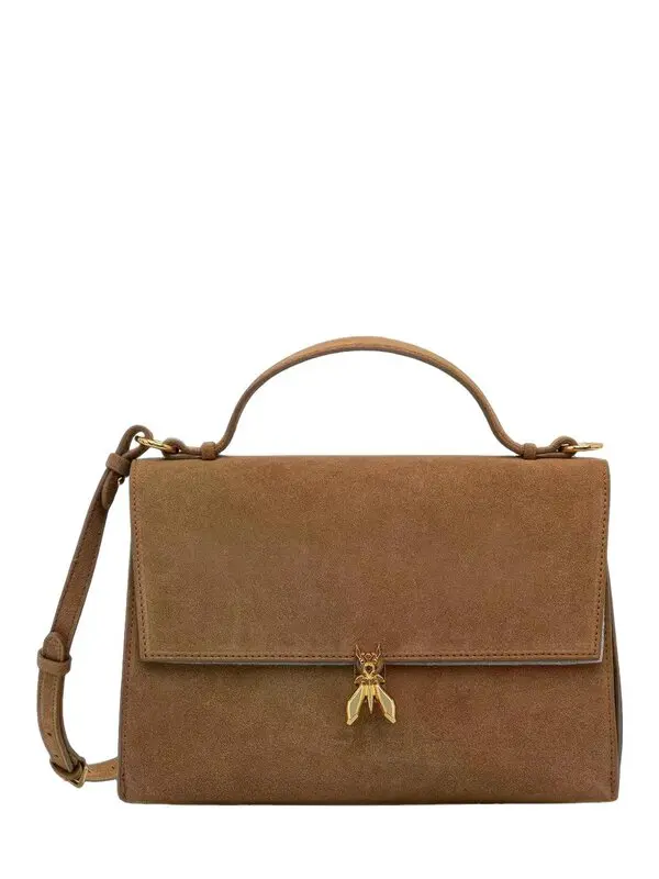 Patrizia Pepe Suede Shoulder Bag - Brown