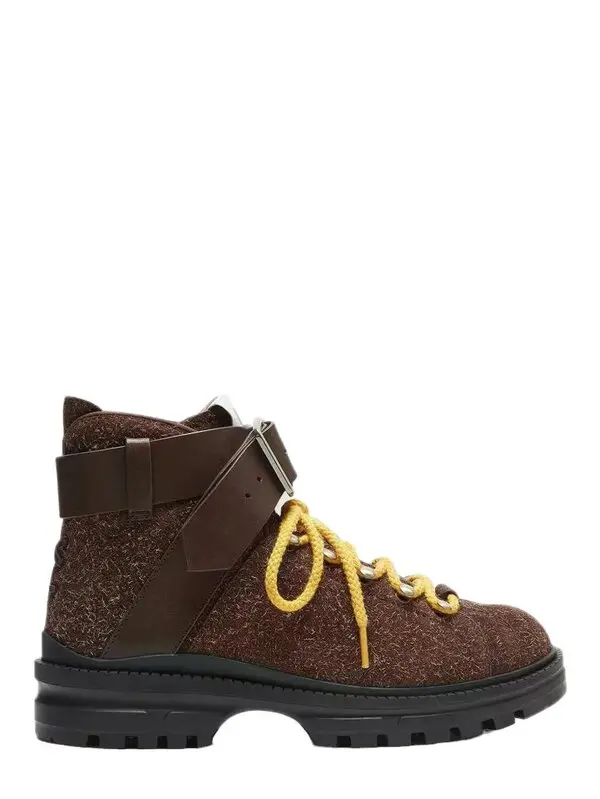 LILI CURIA Kitt Suede Lace Up Ankle Boots - Brown