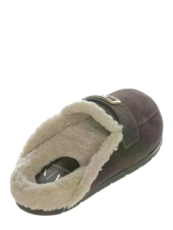 Armani Exchange Logo-plaque Flat Mules - Brown