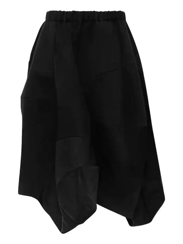 Comme Des Garçons Folded Balloon Midi Skirt - Black