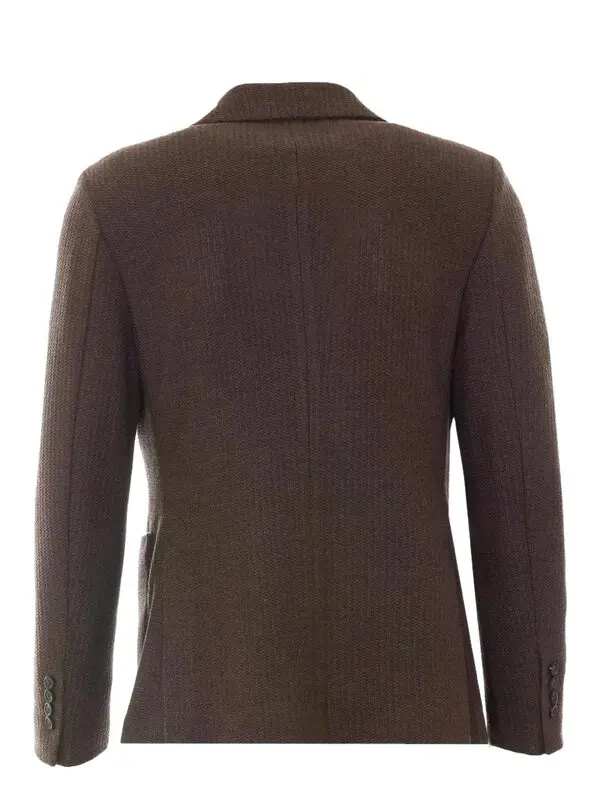 CIRCOLO 1901 Single-breasted Wool-blend Jacket - Brown