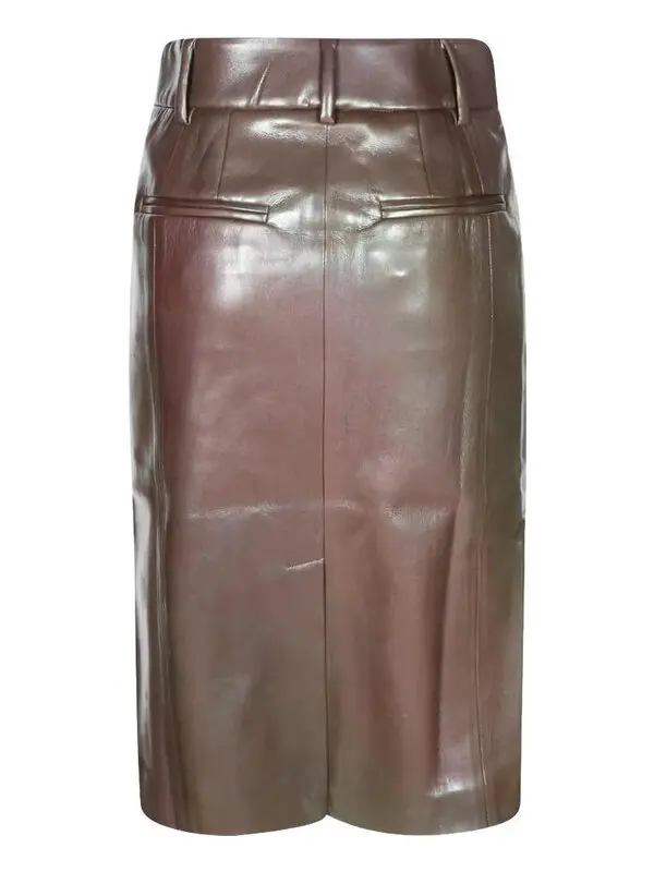 Andamane Xania Pencil Midi Skirt - Brown