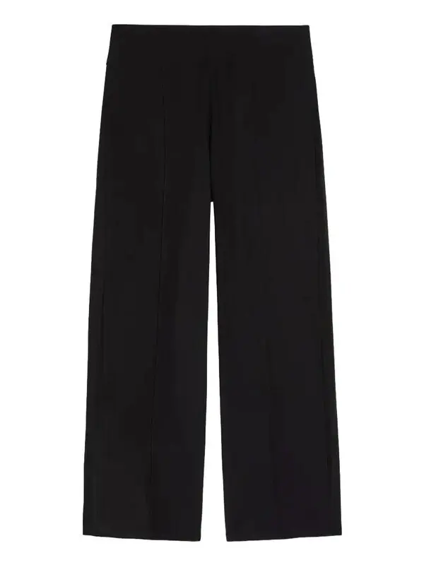 Eileen Fisher Seam-detail Straight-leg Trousers - Black