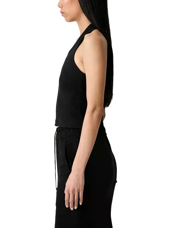 Vetements Fine-ribbed Halterneck Tank Top - Black