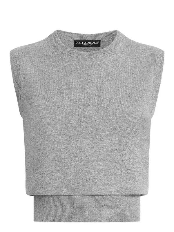 Dolce & Gabbana Cashmere Top - Grey