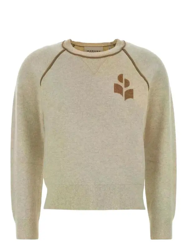 MARANT ETOILE Loriby Logo-patch Sweater - Neutrals