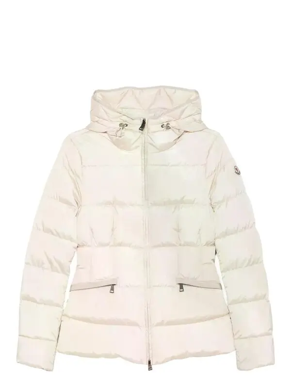 Moncler Hooded Quilted Jacket - Neutrals