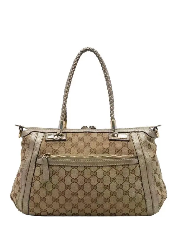 Gucci Gg Canvas Bella Satchel - Neutrals