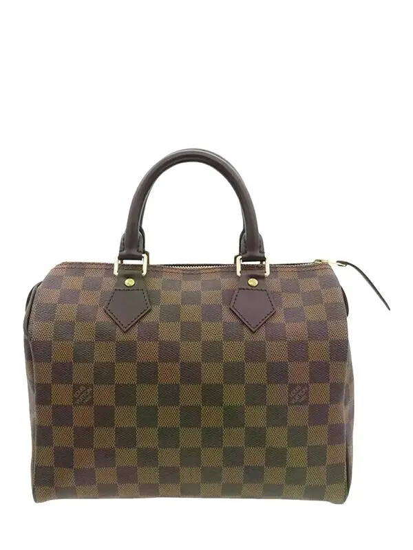 LOUIS VUITTON 2007 Damier Ebene Speedy 25 Boston Bag - Brown