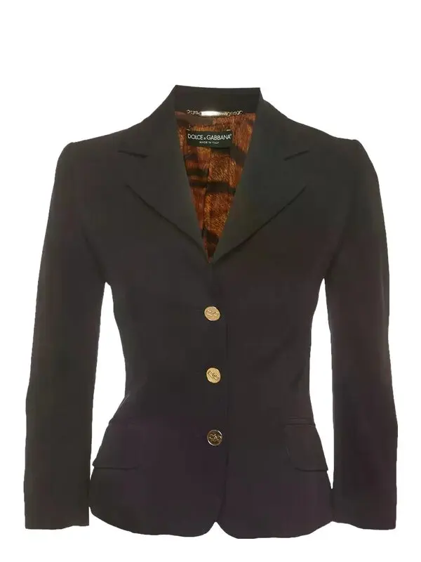 Dolce & Gabbana Single-breasted Blazer - Black