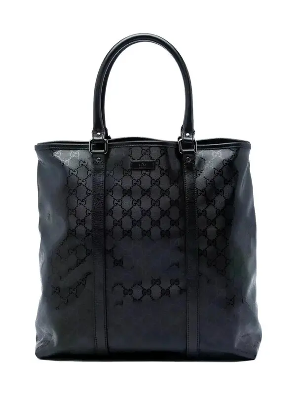 Gucci Gg Imprime Joy Vertical Tote Bag - Black