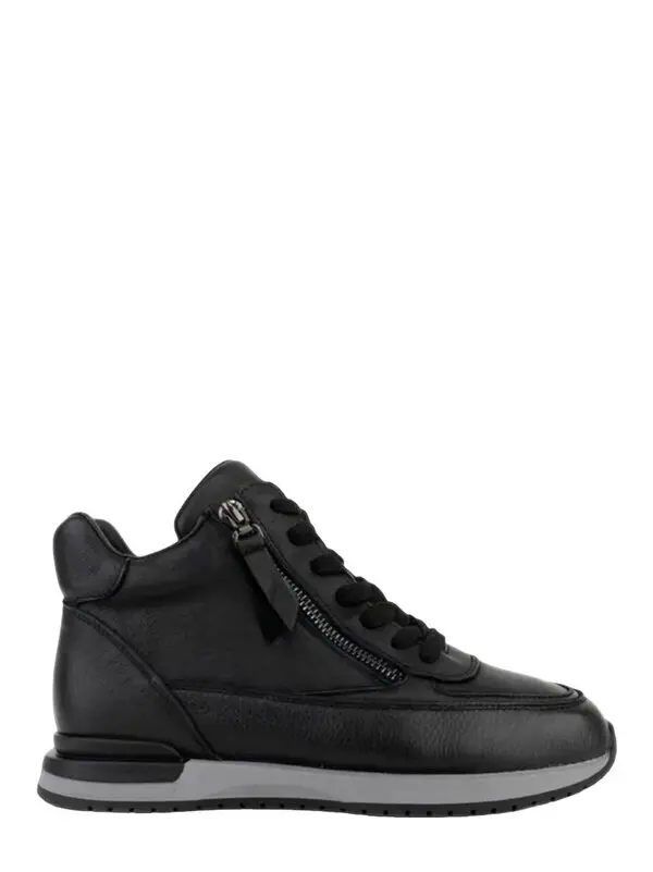 LINDA BAUMANN Paneled Zip-fastening Sneakers - Black