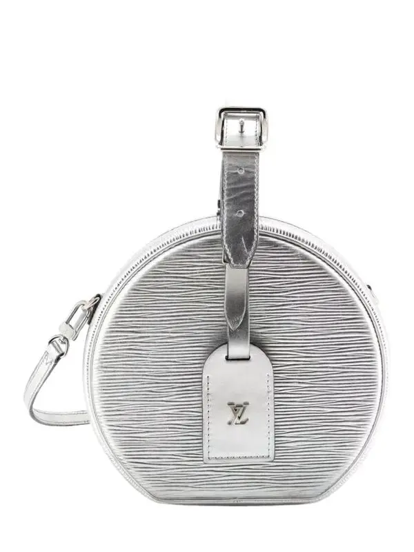 LOUIS VUITTON Petite Boite Chapeau Bag Epi Leather Satchel - Silver