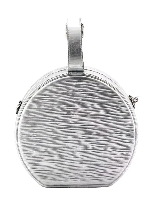 LOUIS VUITTON Petite Boite Chapeau Bag Epi Leather Satchel - Silver