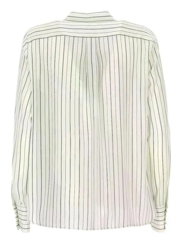 Max Mara Striped Silk Shirt - Neutrals