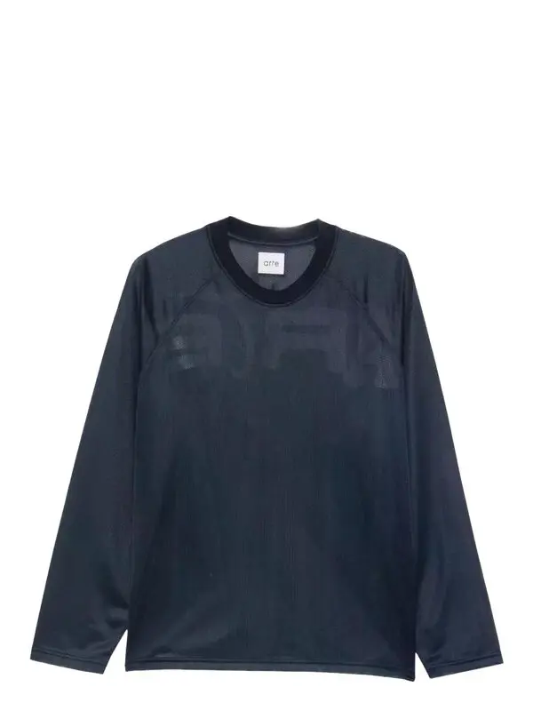 ARTE ANTWERP Logo-print Long-sleeve T-shirt - Blue