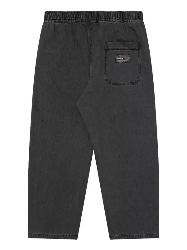 AAPE BY *A BATHING APE Moonface Logo-patch Jeans - Black