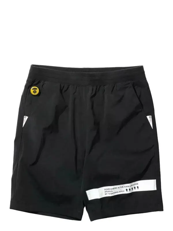 AAPE BY *A BATHING APE Logo-print Chino Shorts - Black