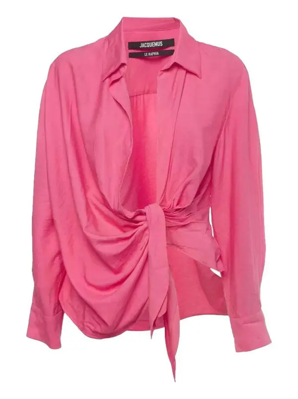 Jacquemus Draped Shirt - Pink