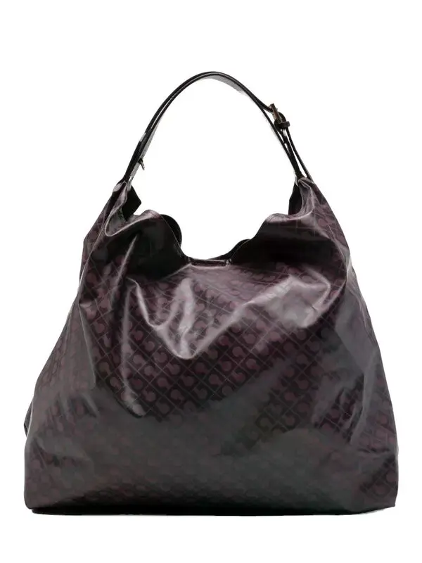 GHERARDINI Monogram-print Shoulder Bag - Brown