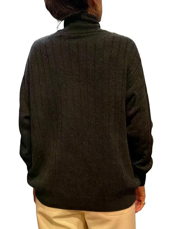 GRAN SASSO Ribbed-knit Roll-neck Sweater - Grey