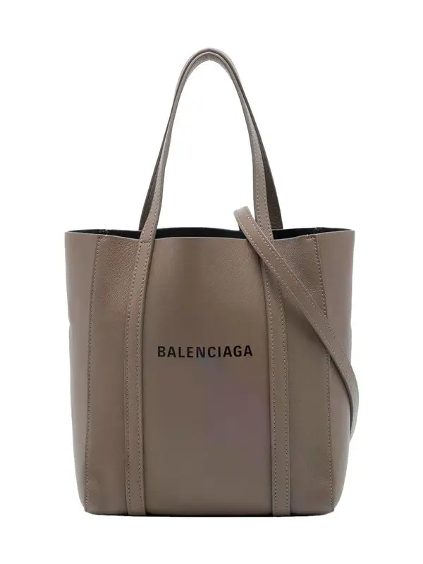Balenciaga Calfskin Everyday Tote Xxs Satchel - Brown