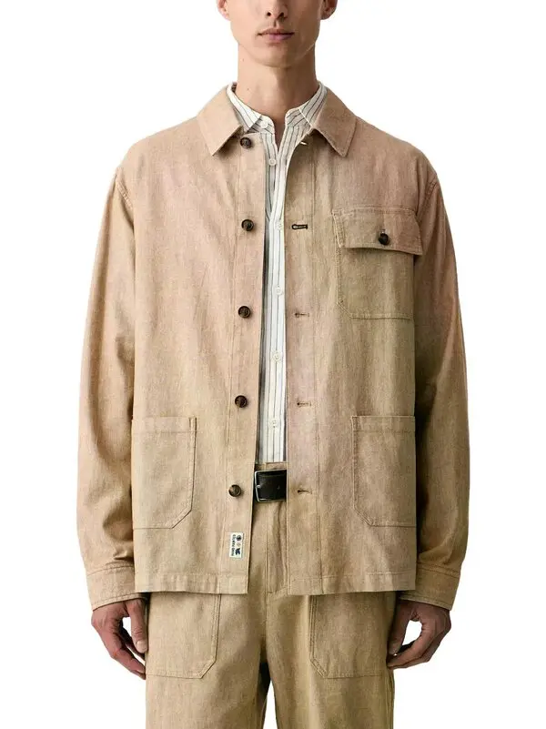 Scotch & Soda Button-up Patch-pocket Jacket - Neutrals