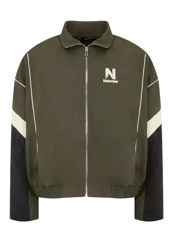 NAHMIAS Logo-print Panelled Jacket - Green