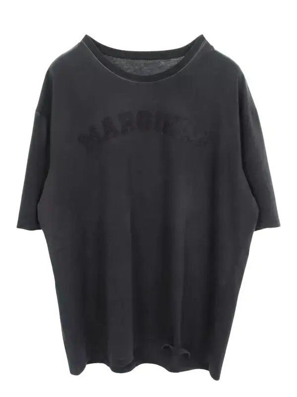 MAISON MARGIELA 2010s Oversized Logo T-shirt - Black