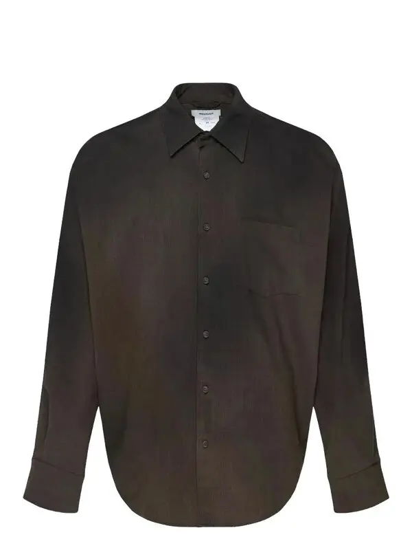 DOUBLET Smog Air Dolman-sleeve Shirt - Brown