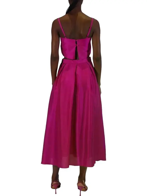 Azeeza Sheridan Pleated Maxi Skirt - Pink