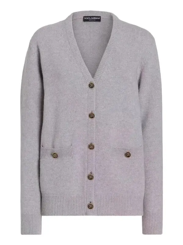 Dolce & Gabbana Virgin Wool Cardigan - Grey