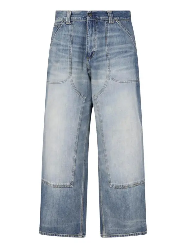 Carhartt Work In Progress Brandon Double Knee Denim Pants - Blue