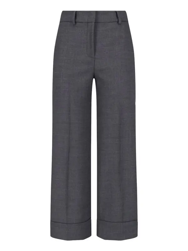 VIVIENNE WESTWOOD Wide Leg Tailored Trousers - Gray