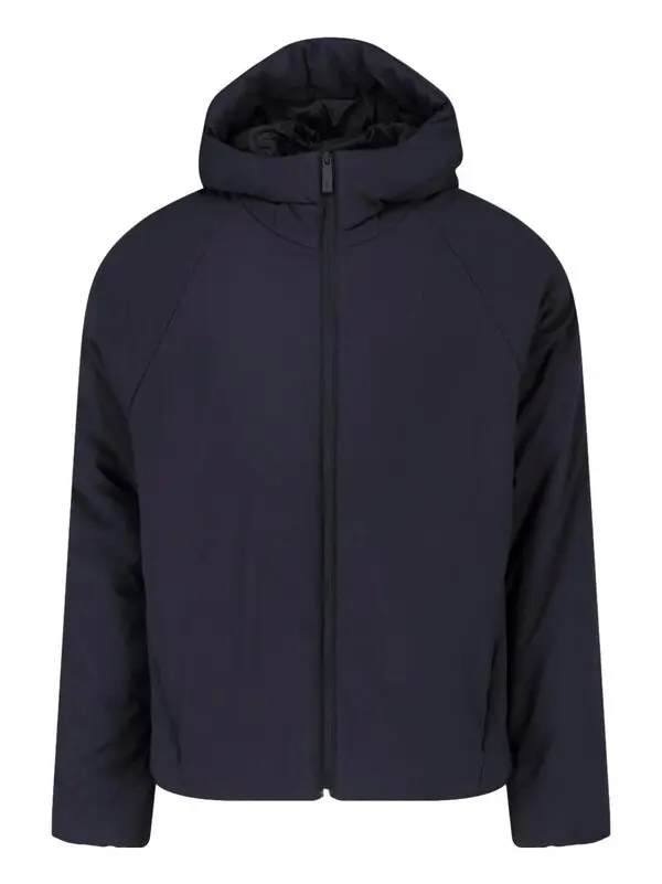 Herno Hooded Zip Jacket - Black