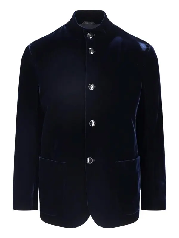 Giorgio Armani Velvet Jacket - Blue