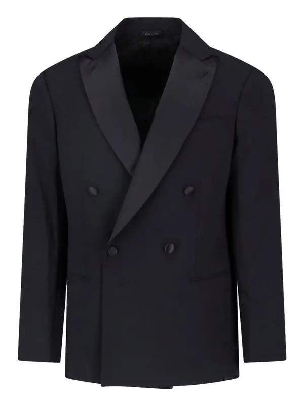 Giorgio Armani Virgin Wool Blazer "soho - Black
