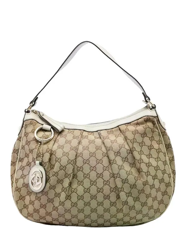Gucci Gg Canvas Sukey Shoulder Bag - Neutrals