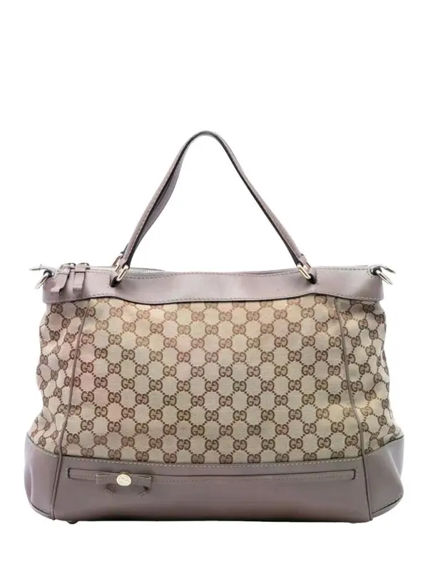 Gucci Gg Canvas Mayfair Satchel - Neutrals
