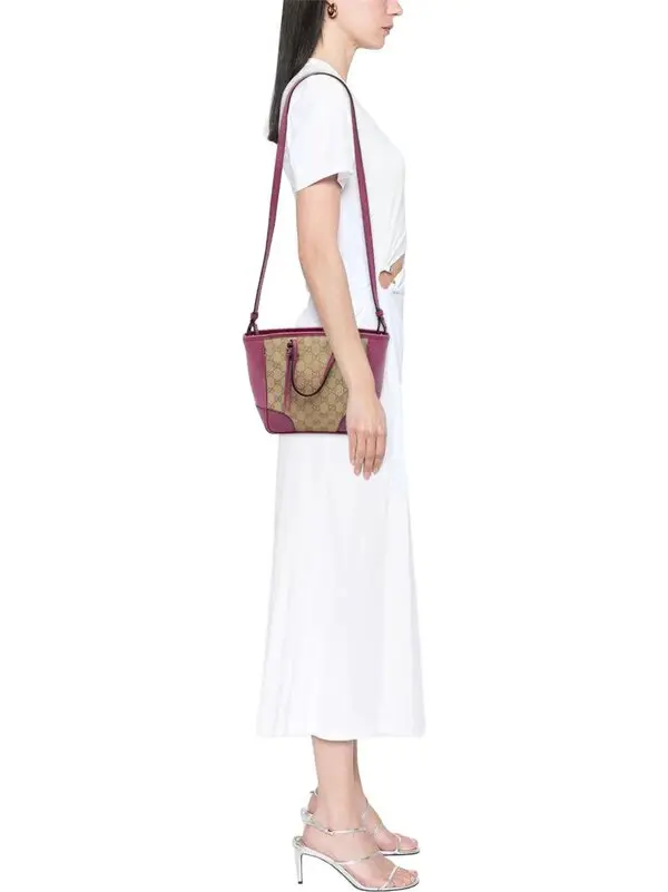Gucci Small Gg Canvas Bree Satchel - Neutrals