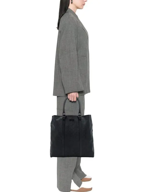 Gucci Gg Imprime Joy Vertical Tote Bag - Black