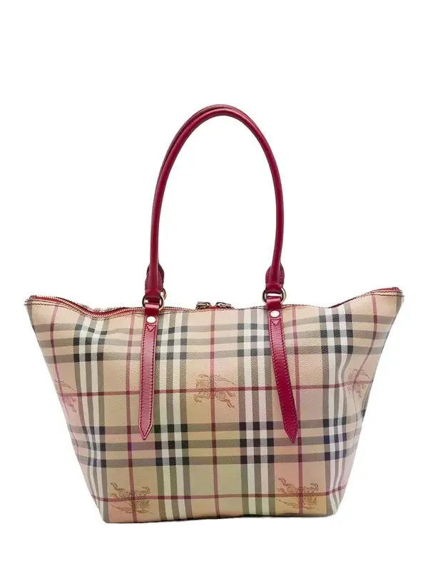 Burberry Haymarket Check Coated Canvas Salisbury Tote Bag - Neutrals