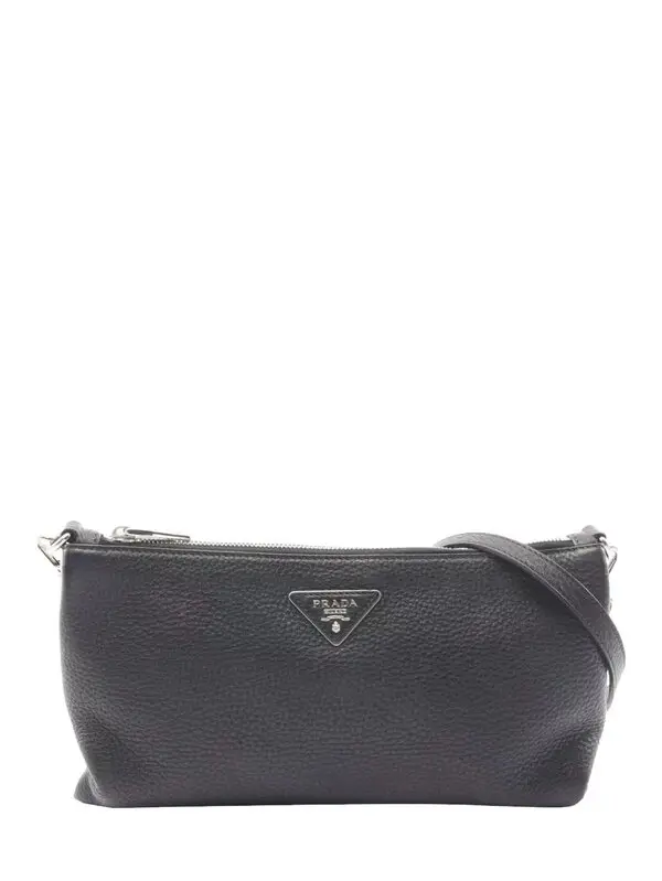 Prada Vitello Daino Crossbody Bag - Black