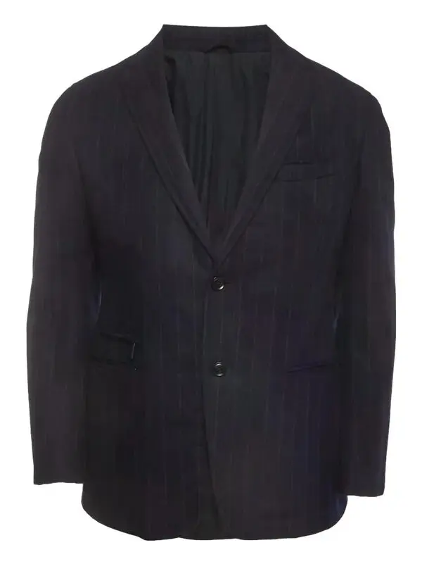 Ermenegildo Zegna Pinstripe Single-breasted Blazer - Blue