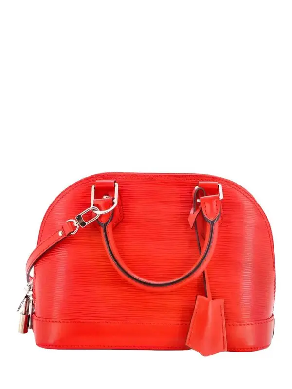 LOUIS VUITTON Alma Handbag Epi Leather Bb Satchel - Red
