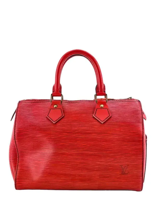 LOUIS VUITTON Speedy Handbag Epi Leather 25 Satchel - Red
