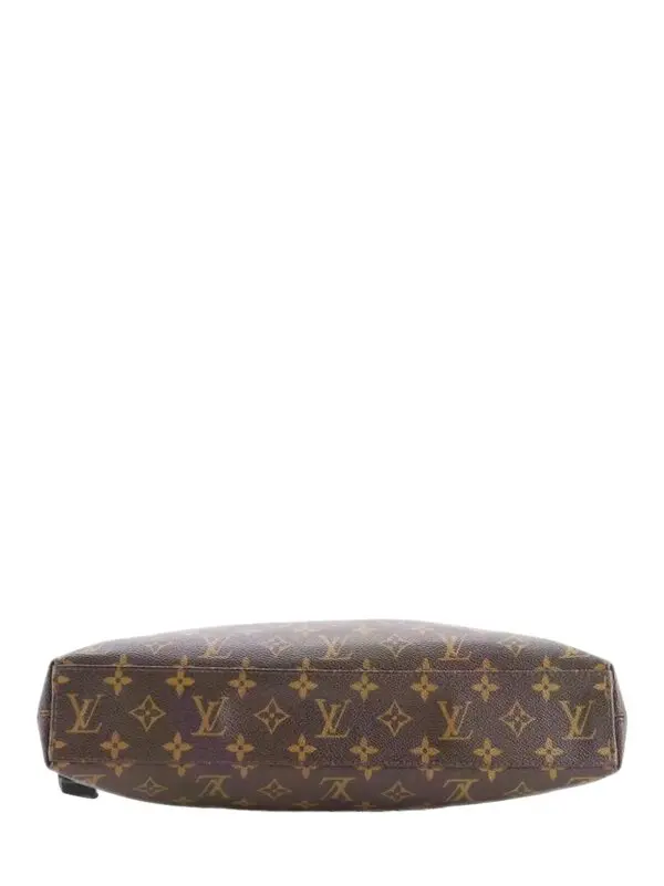 LOUIS VUITTON Porte-documents Jour Bag Macassar Monogram Canvas Business Bag - Brown