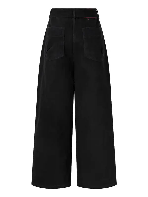 STUDIO TOMBOY Belted Denim Jeans - Black