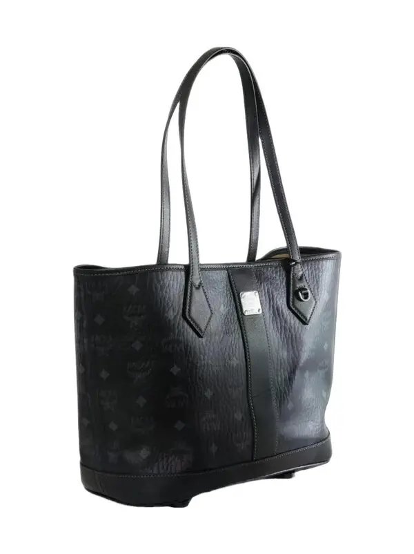 Mcm Liz Monogram-print Tote Bag - Black